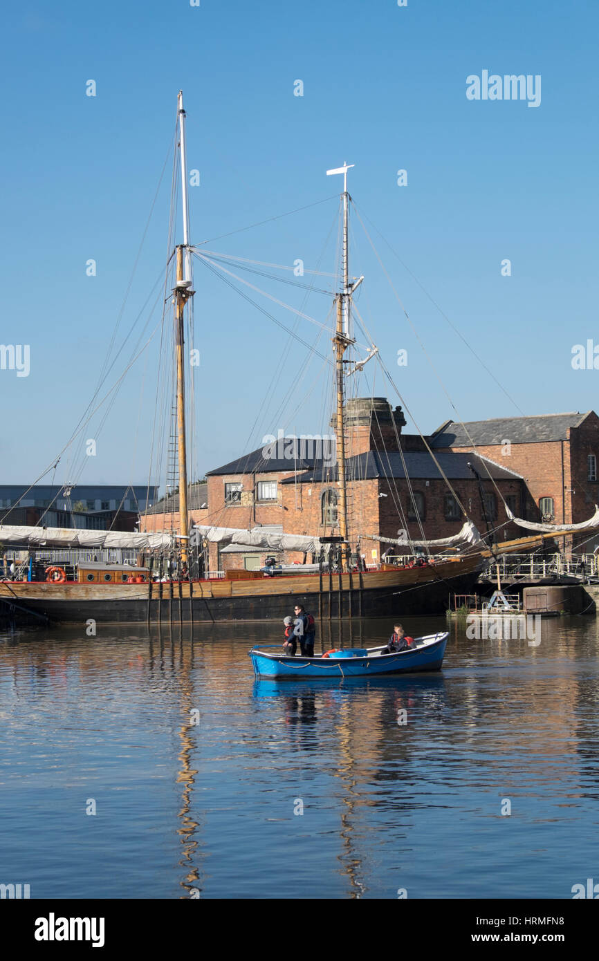 Scenes from the main basin of Gloucester Docks, Britain's most inland ...