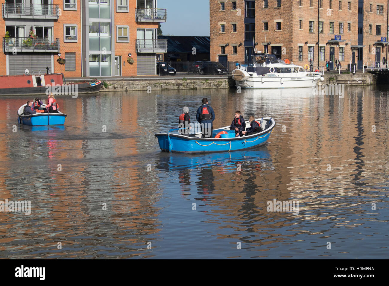 Scenes from the main basin of Gloucester Docks, Britain's most inland ...