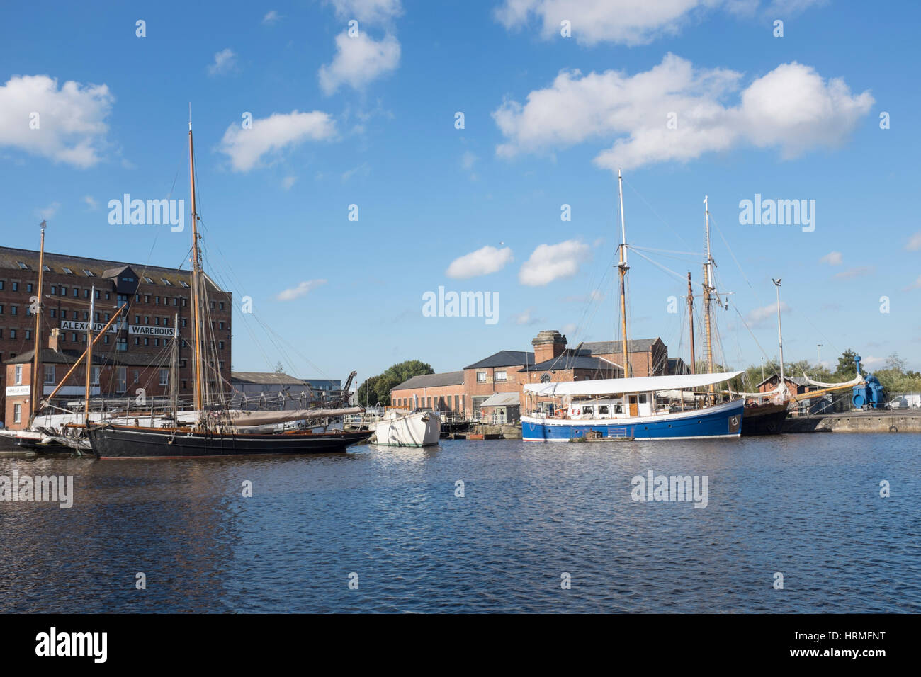 Scenes from the main basin of Gloucester Docks, Britain's most inland ...