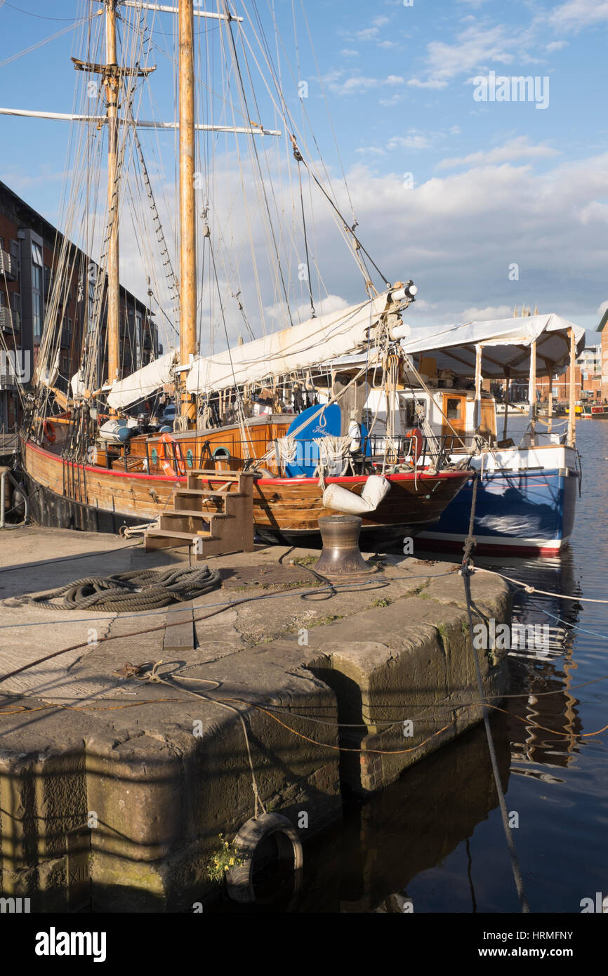 Scenes from the main basin of Gloucester Docks, Britain's most inland ...