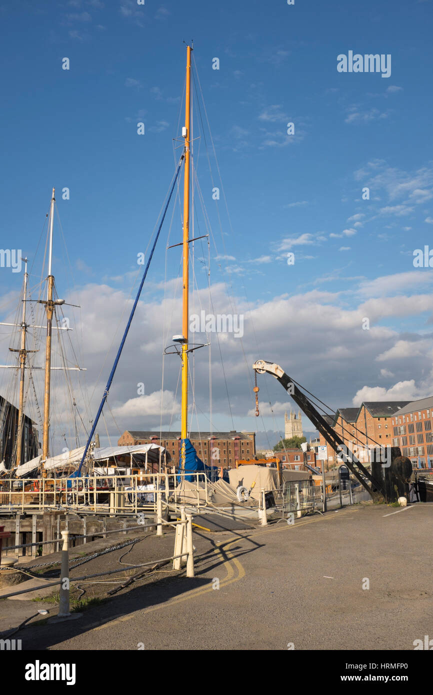 Scenes from the main basin of Gloucester Docks, Britain's most inland ...