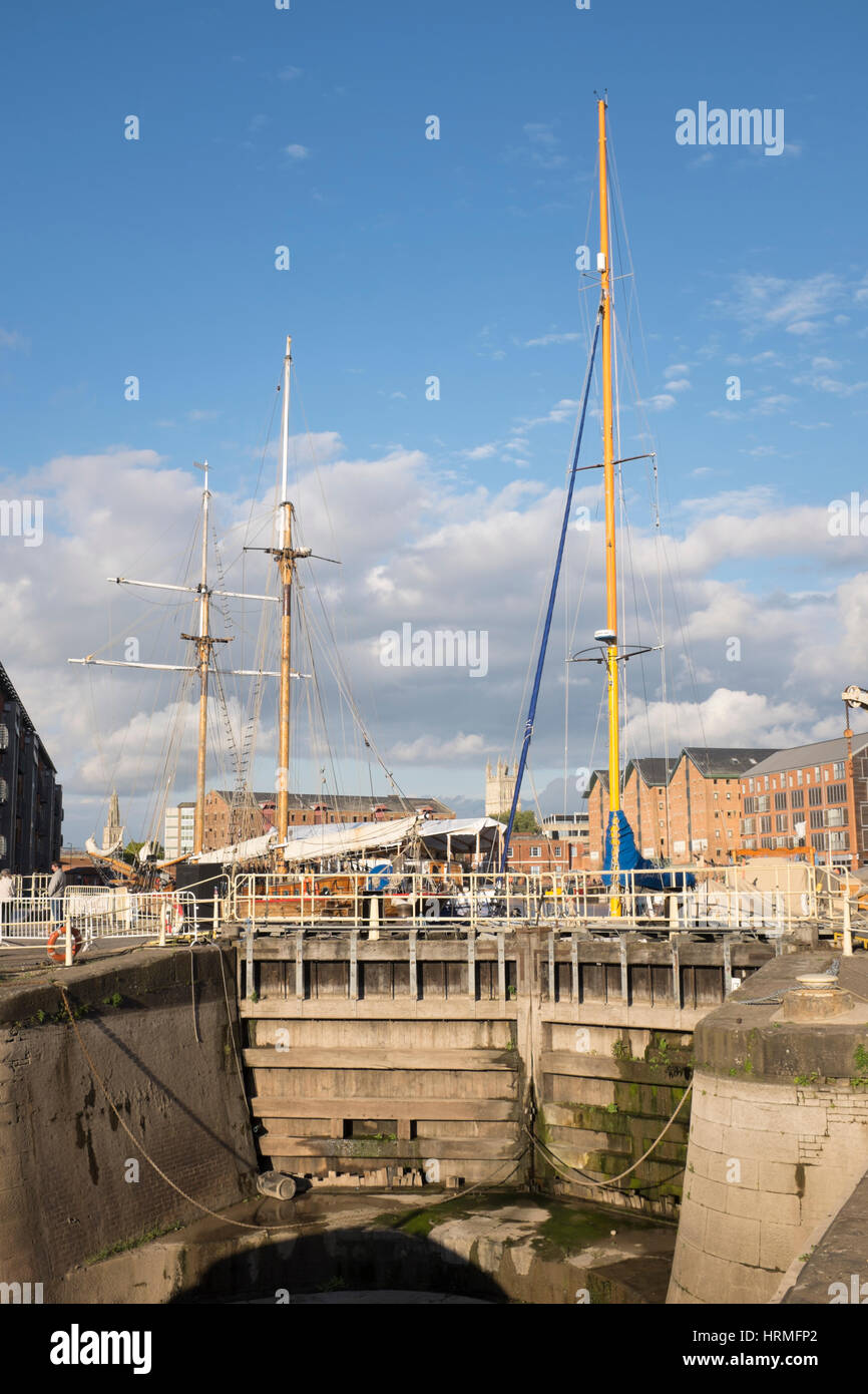 Scenes from the main basin of Gloucester Docks, Britain's most inland ...