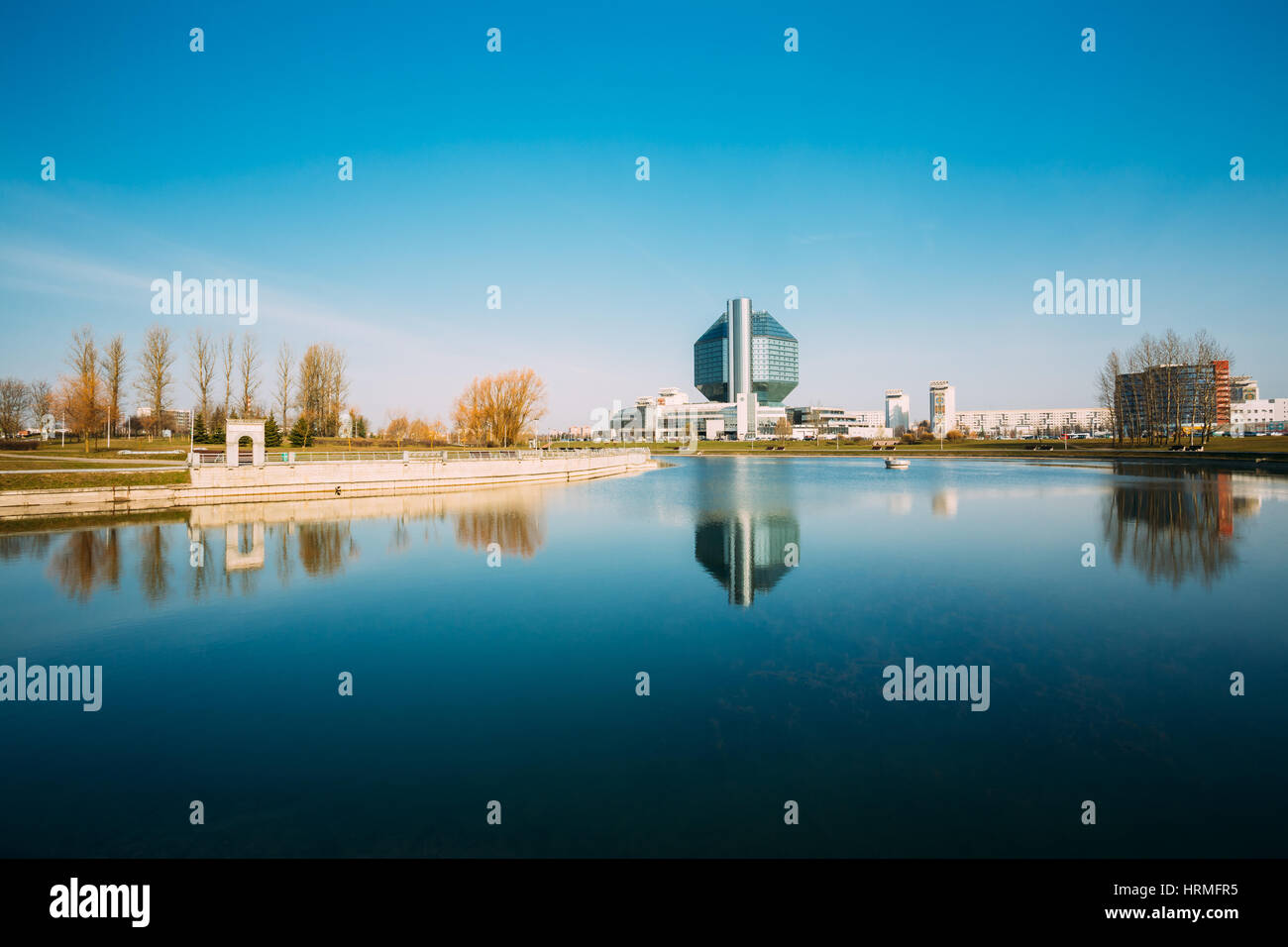Minsk, Belarus. Building Of National Library Of Belarus In Minsk ...