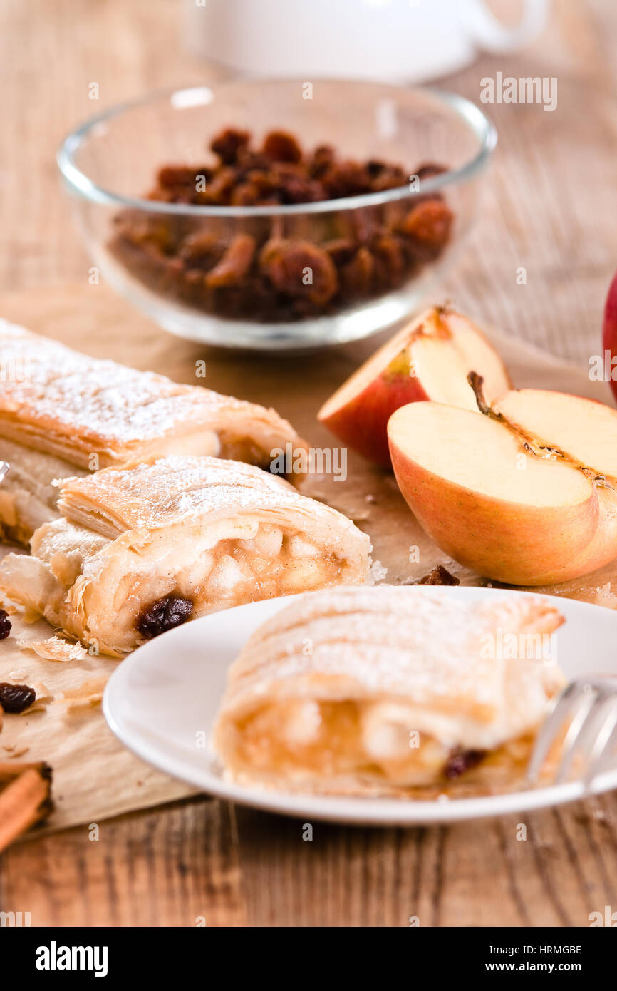 Traditional Apple Strudel High Resolution Stock Photography and Images ...