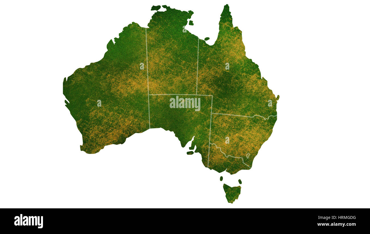 Australia map states hi-res stock photography and images - Alamy