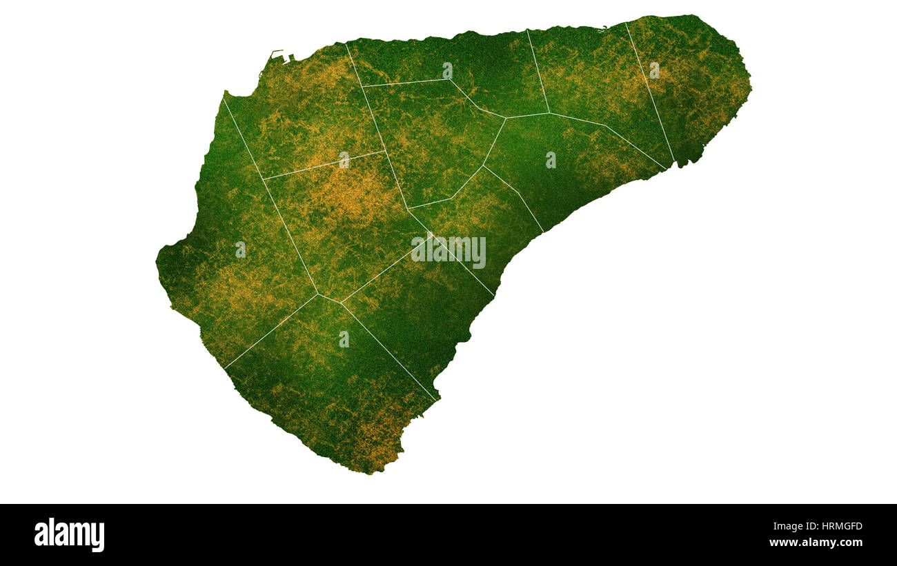 Barbados detailed country map visualization Stock Photo - Alamy