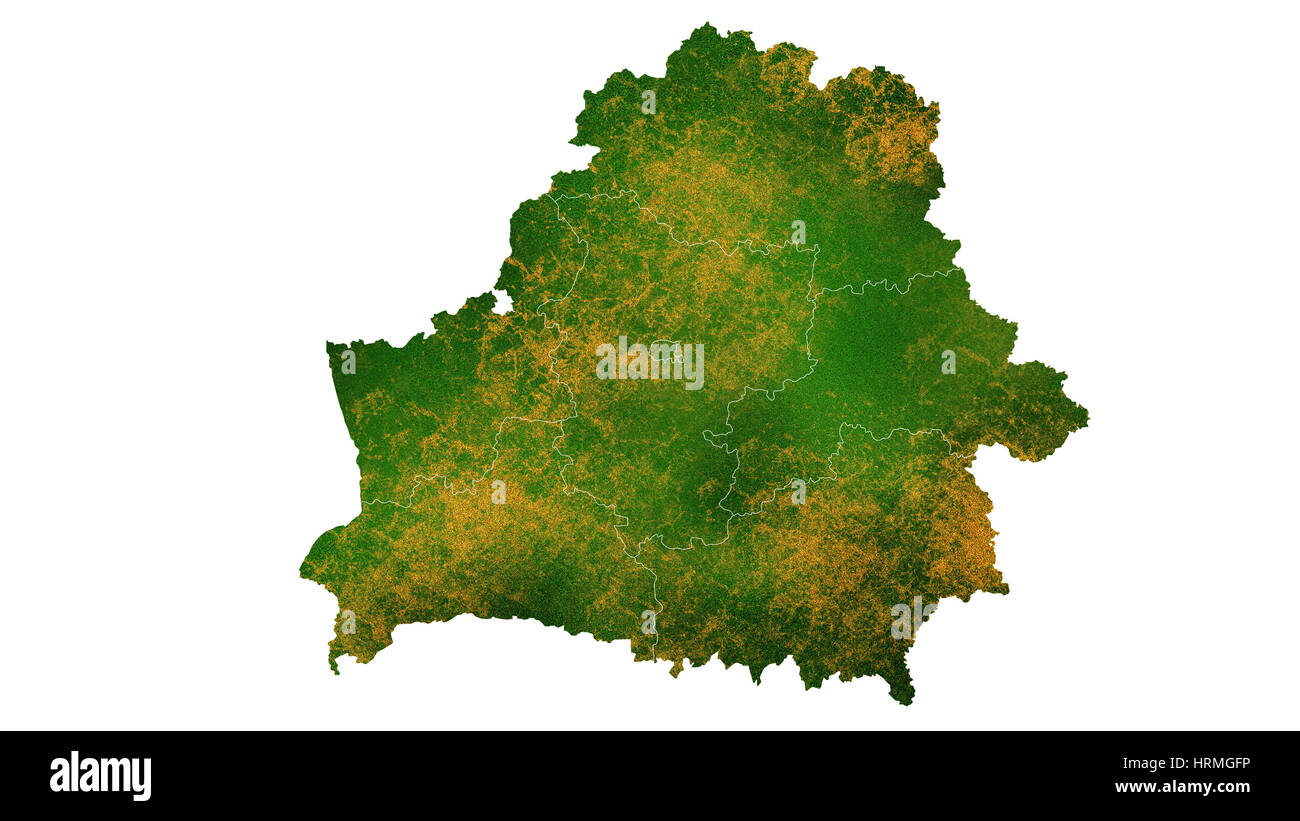 Belarus detailed country map visualization Stock Photo - Alamy