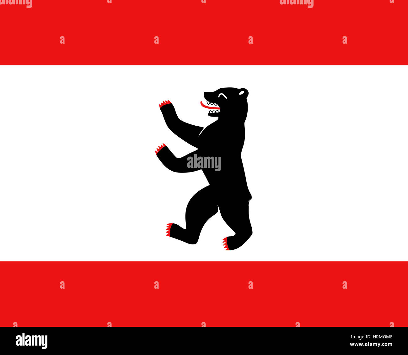Colored flag of Berlin Stock Photo - Alamy