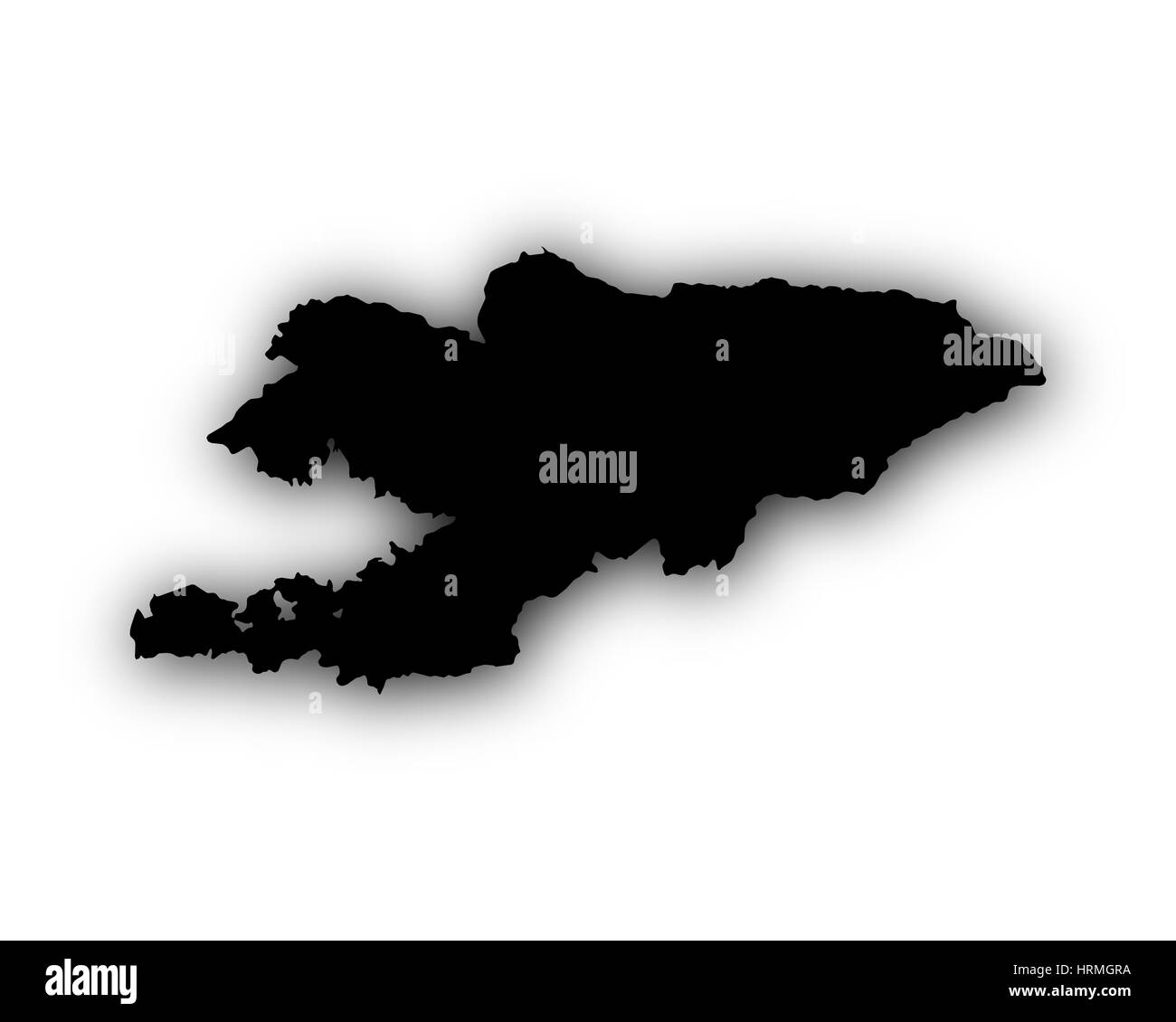 Map kyrgyzstan shadow hi-res stock photography and images - Alamy