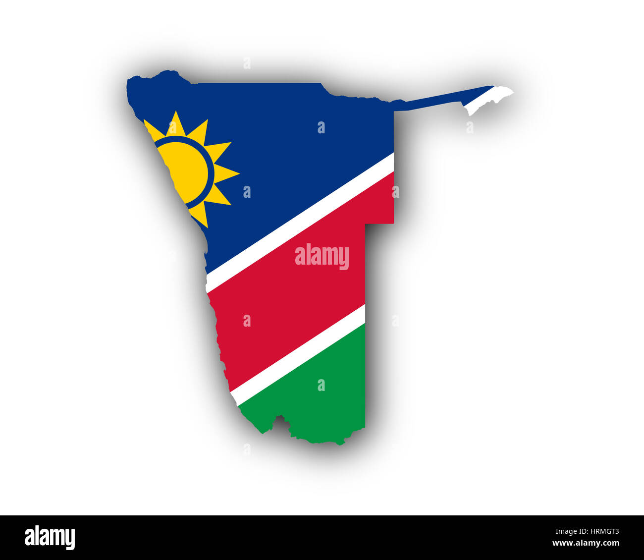 Map and flag of Namibia Stock Photo - Alamy