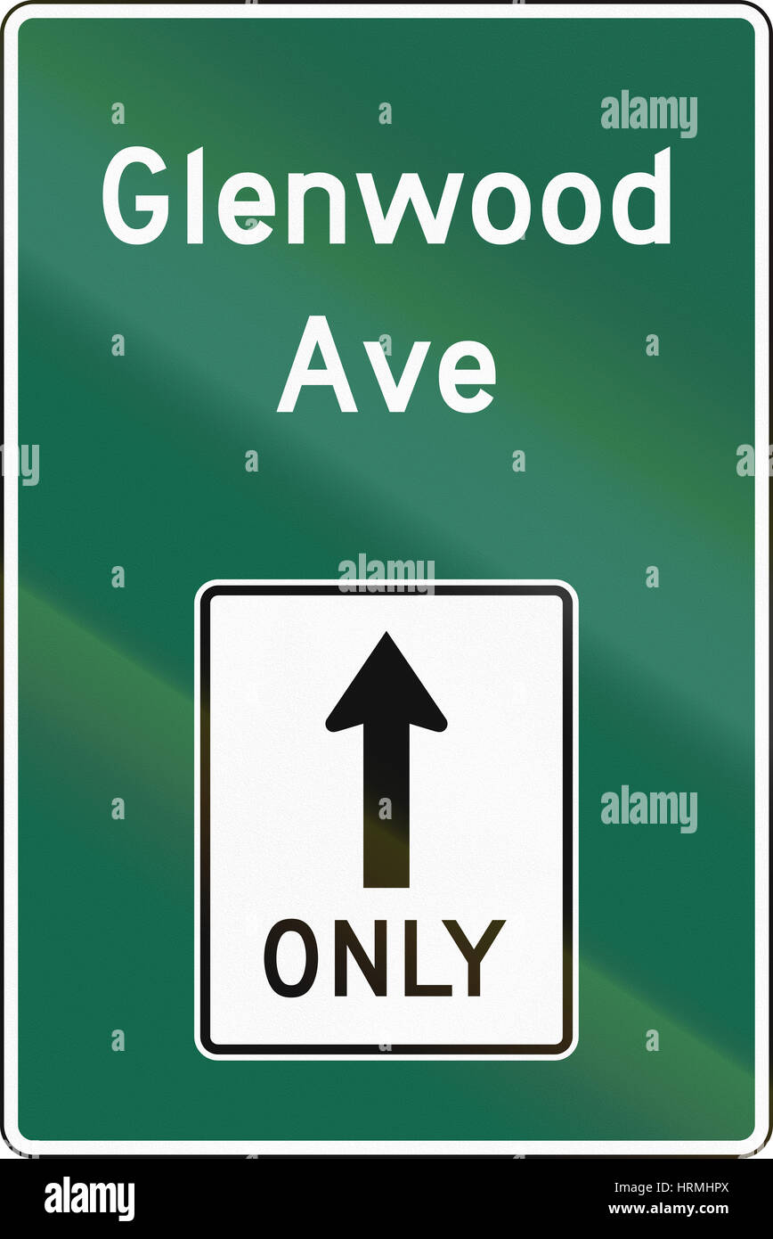 United States MUTCD guide road sign - Destination sign Stock Photo - Alamy