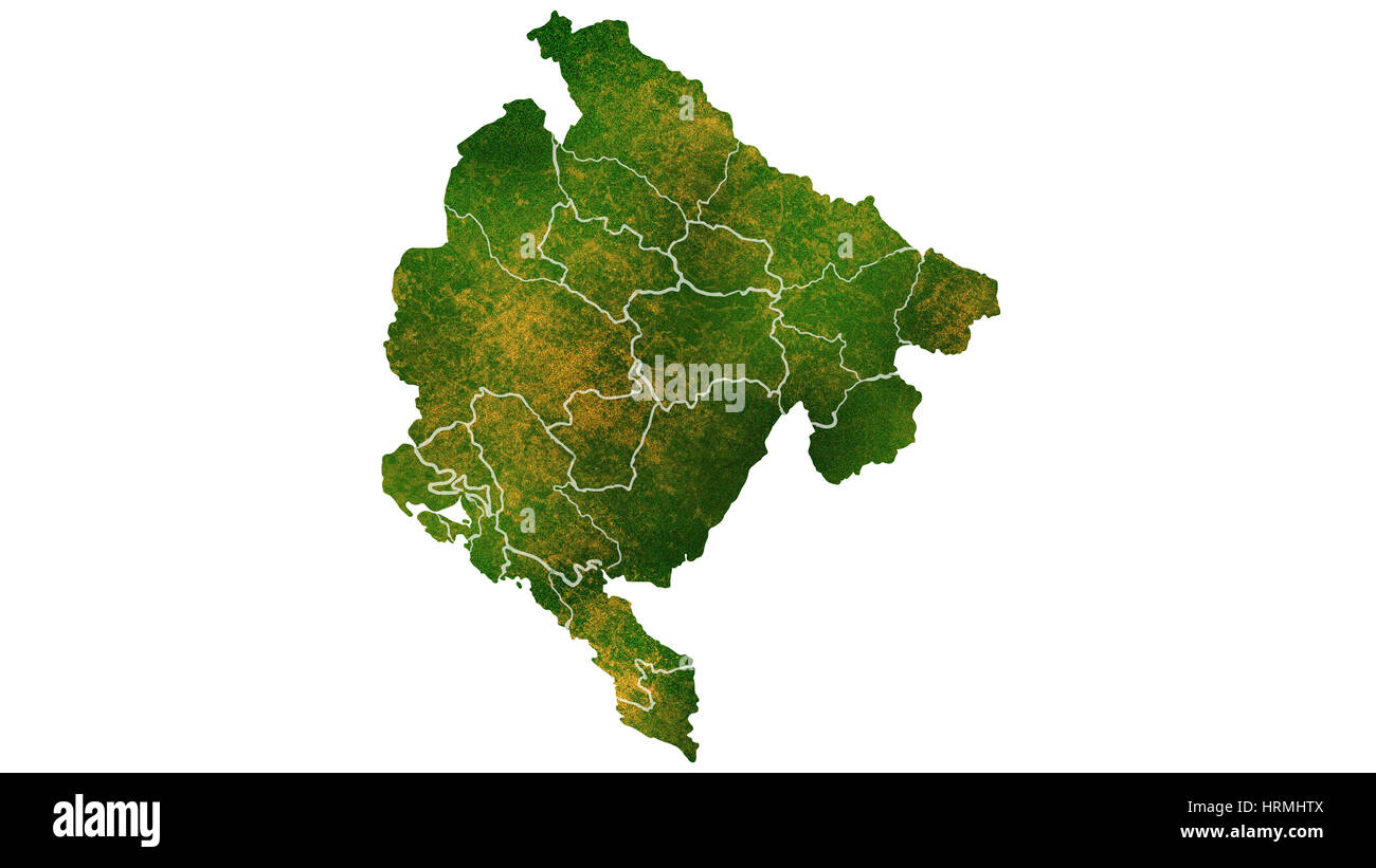 Country montenegro map hi-res stock photography and images - Alamy
