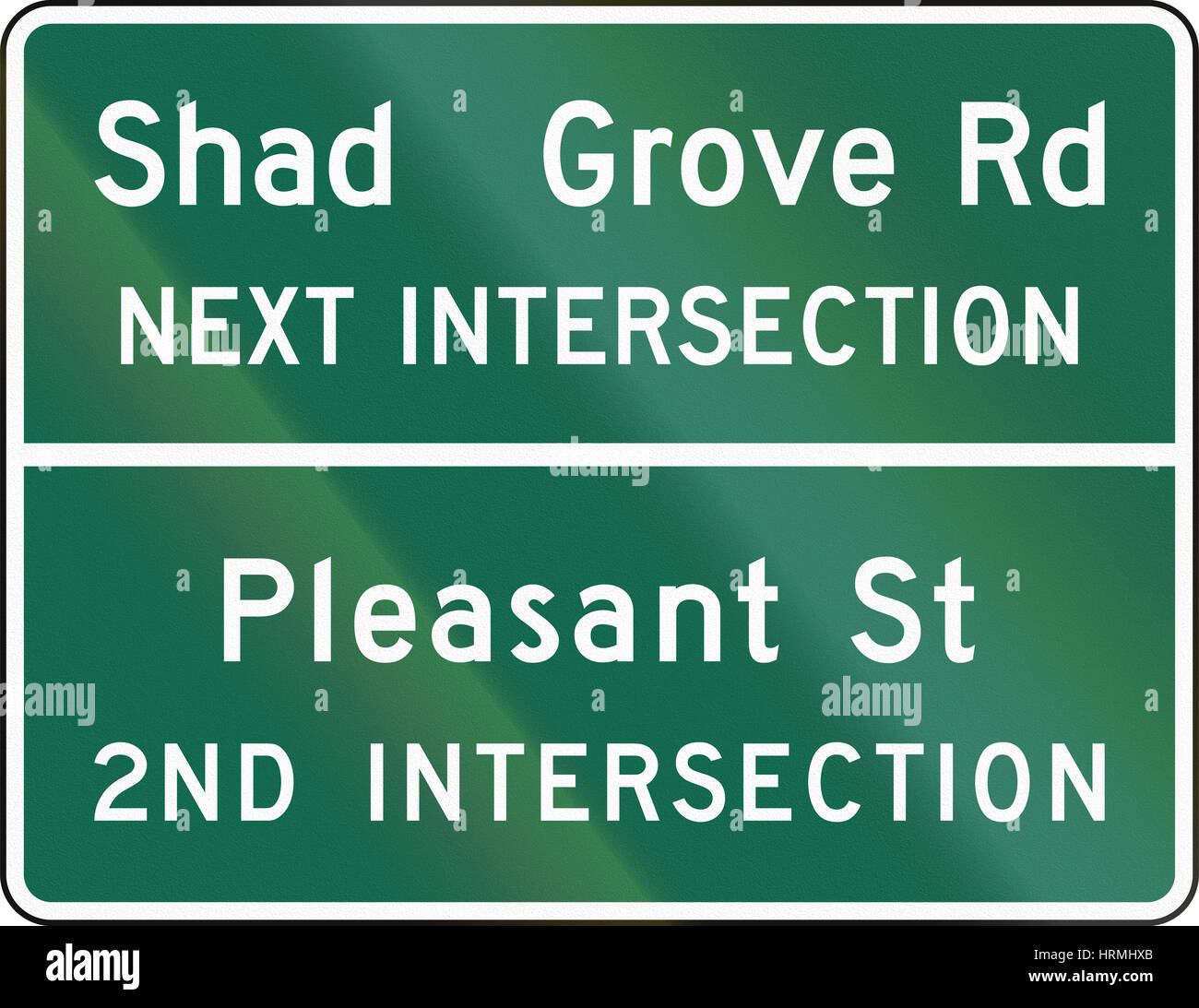 United States MUTCD guide road sign - Destination sign Stock Photo - Alamy