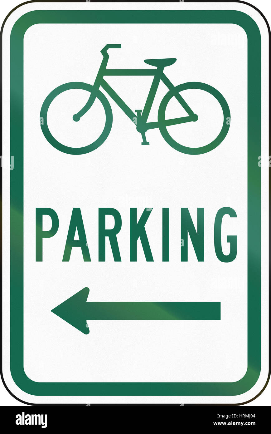 United States MUTCD road sign - Bicycle parking Stock Photo - Alamy
