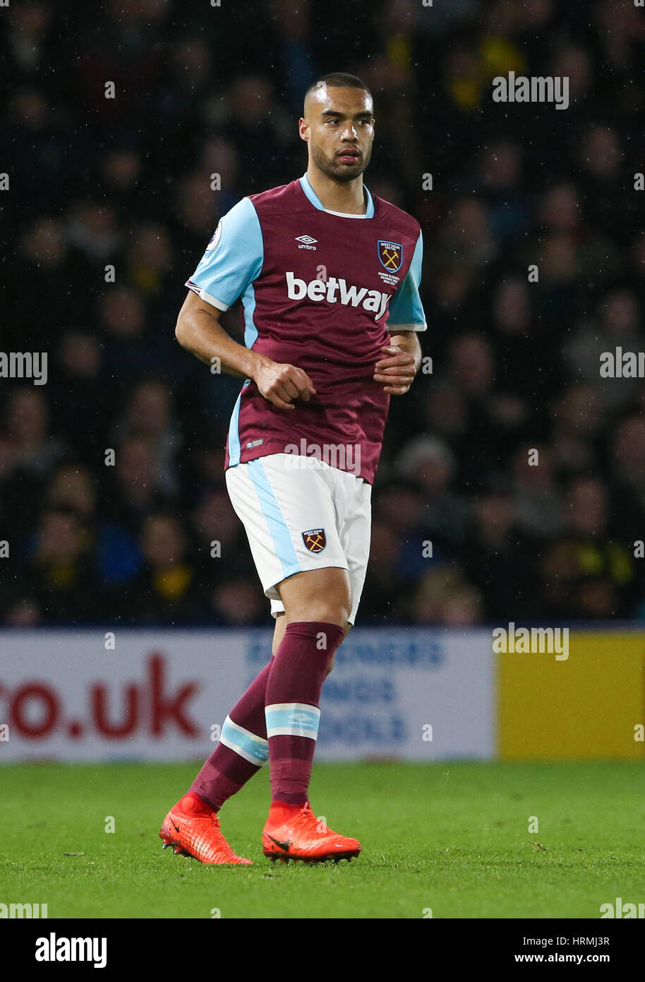 West Ham's Winston Reid during the Premier League match at Vicarage ...