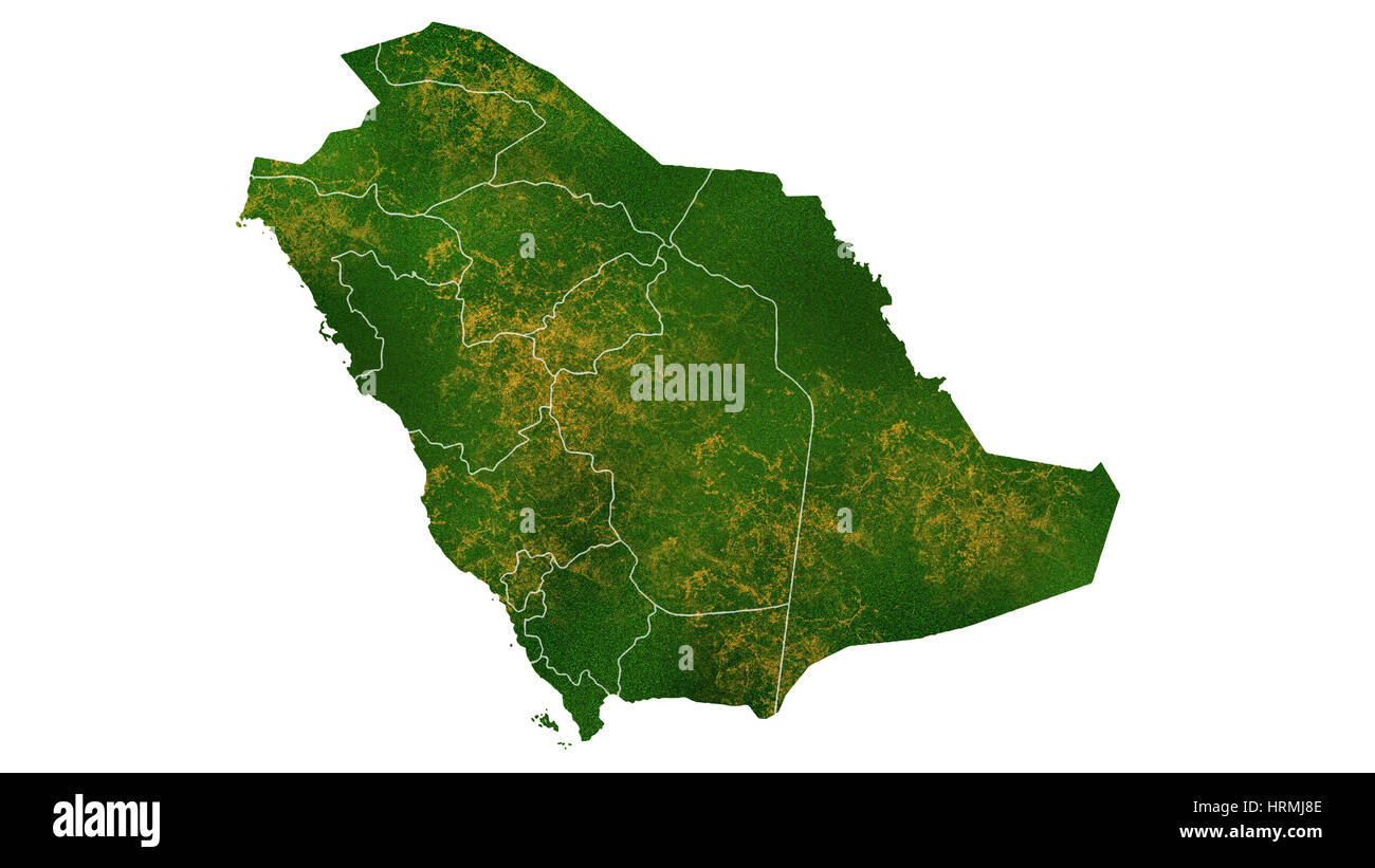 Saudi map Cut Out Stock Images & Pictures - Alamy
