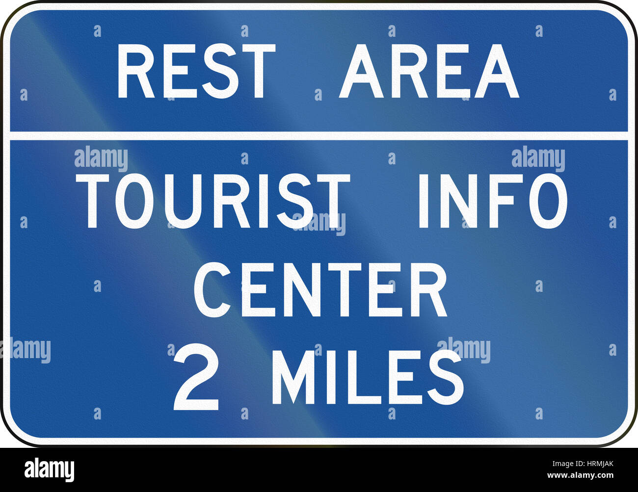 United States MUTCD guide road sign - Rest area Stock Photo - Alamy