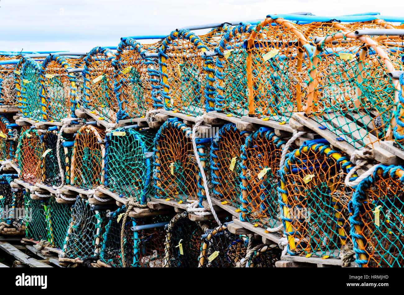 Lobster pots hi-res stock photography and images - Alamy