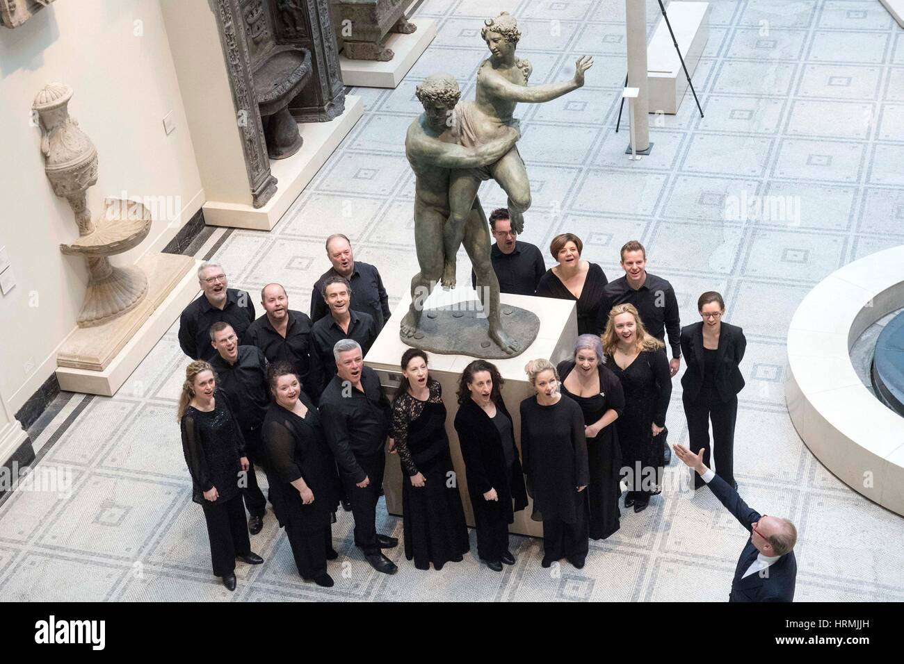 The Royal Opera Chorus perform around 'The Rape of Proserpina ...