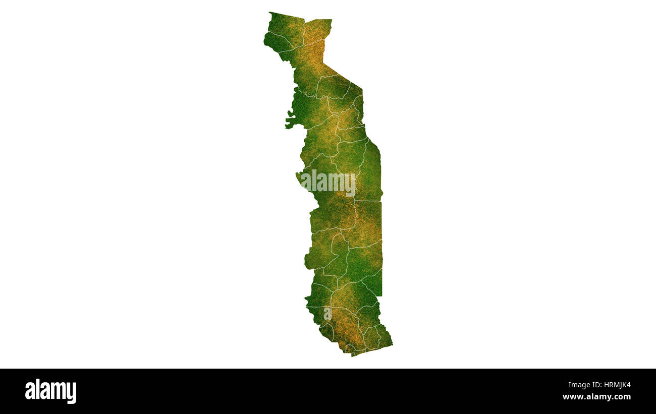 Togo map hi-res stock photography and images - Alamy