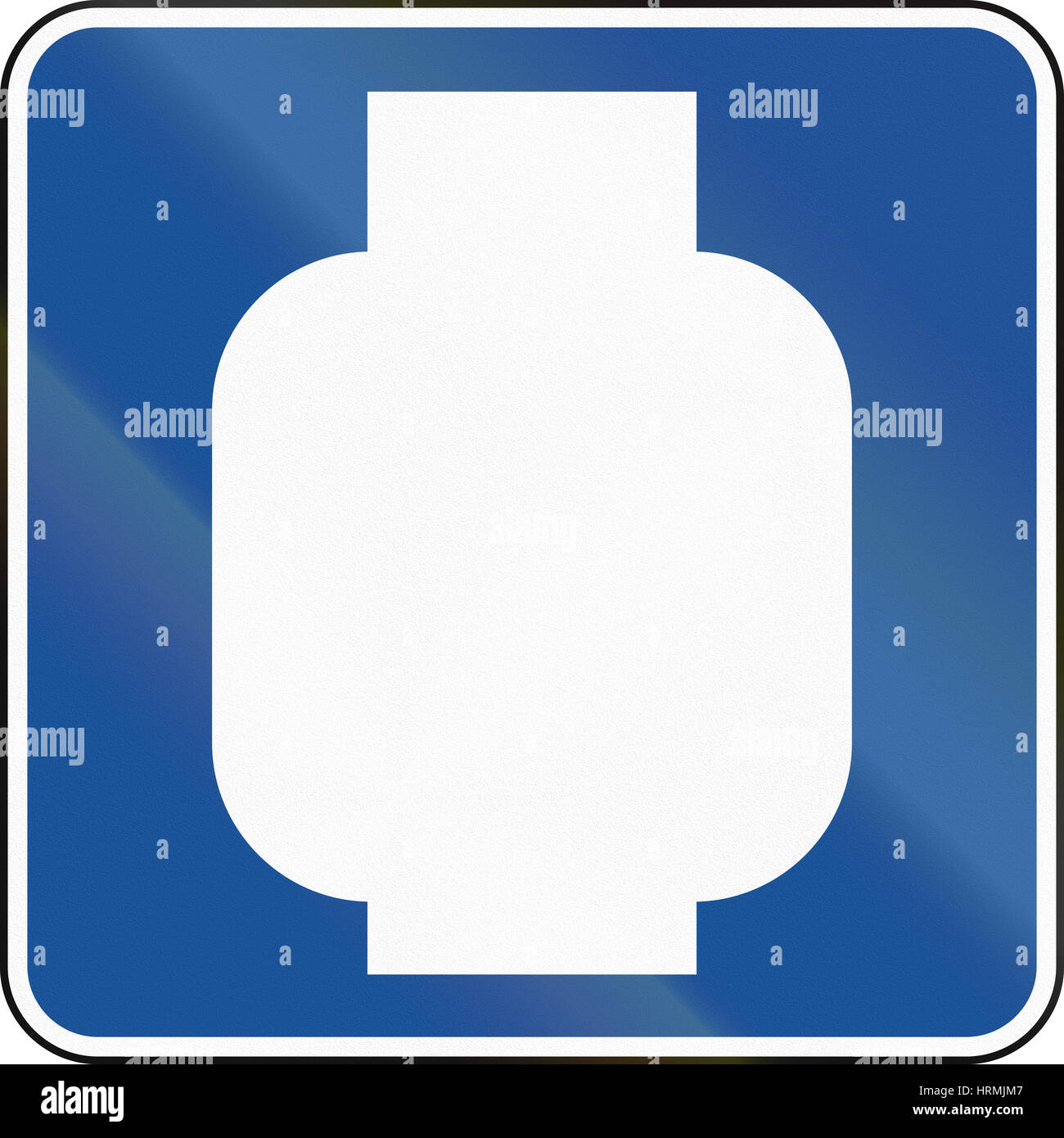 United States MUTCD road road sign - Propane gas available Stock Photo ...