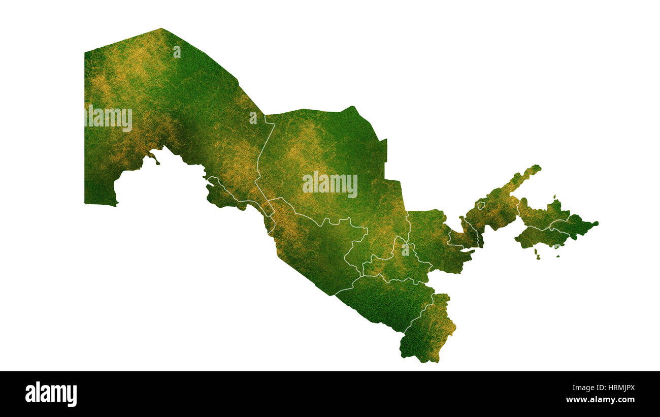 Map of uzbekistan hi-res stock photography and images - Alamy
