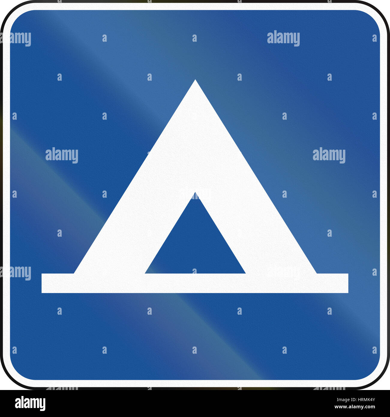 United States MUTCD road road sign - Campsite Stock Photo - Alamy