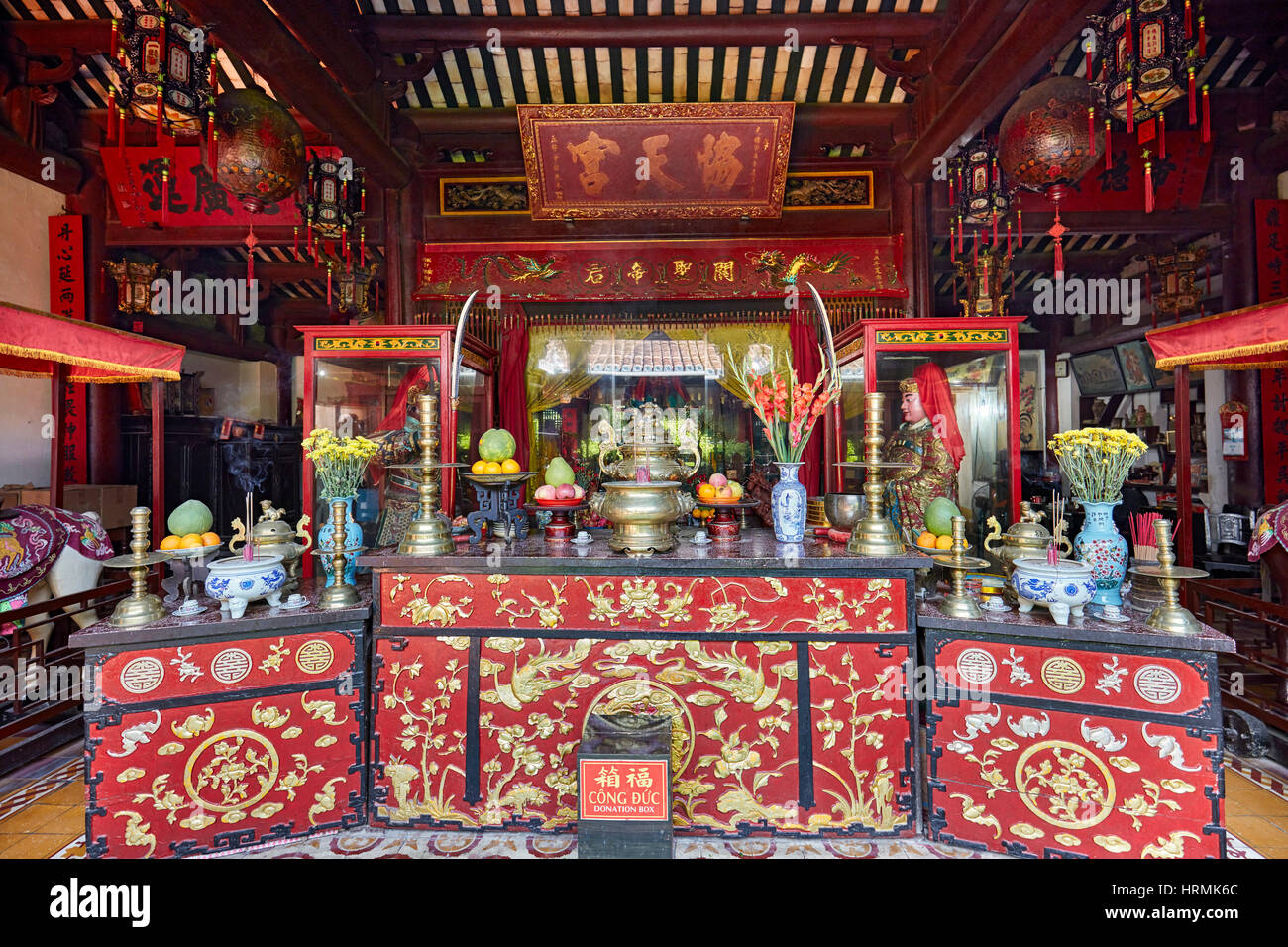 Interior of the Quan Cong Temple. Hoi An Ancient Town, Quang Nam ...
