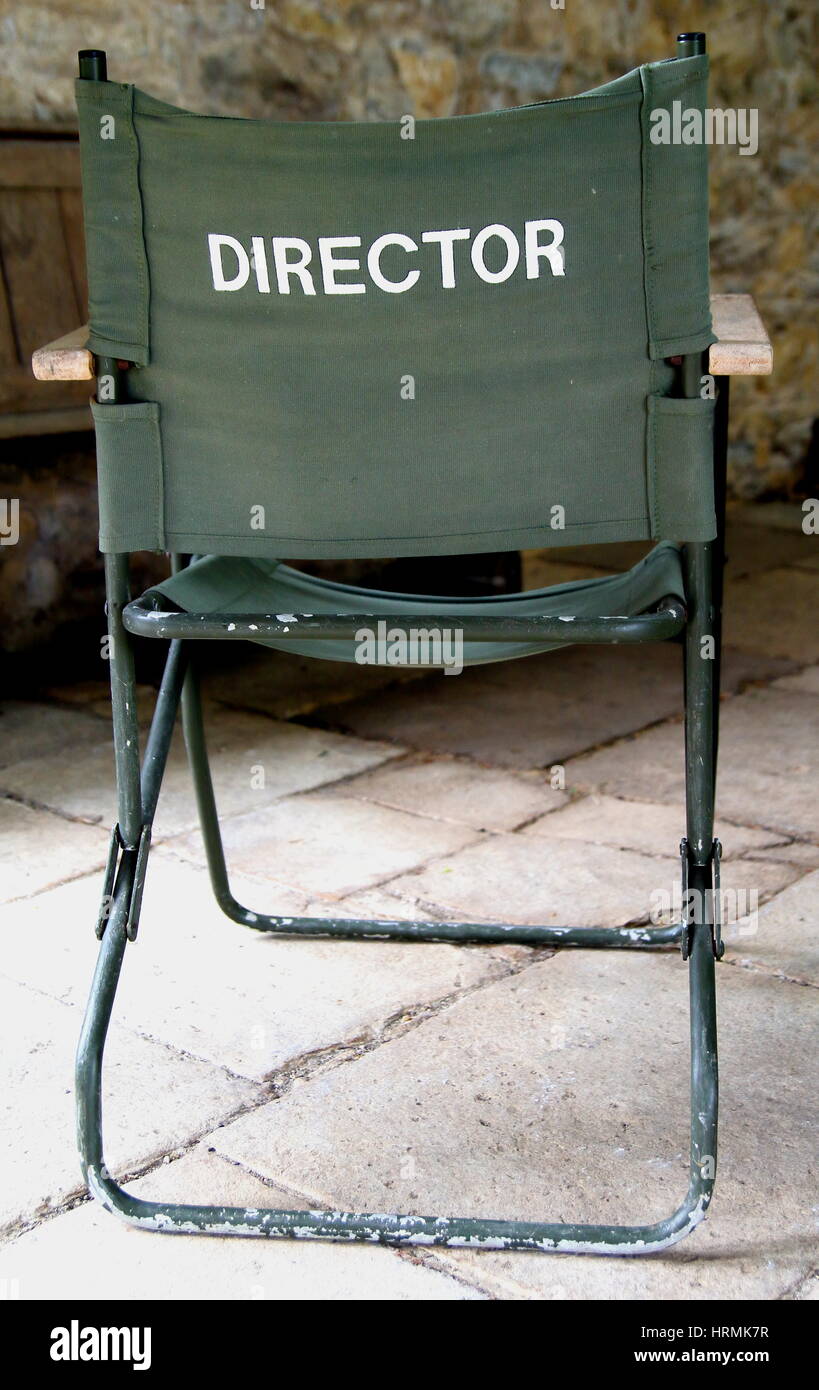 Director chair hi-res stock photography and images - Alamy