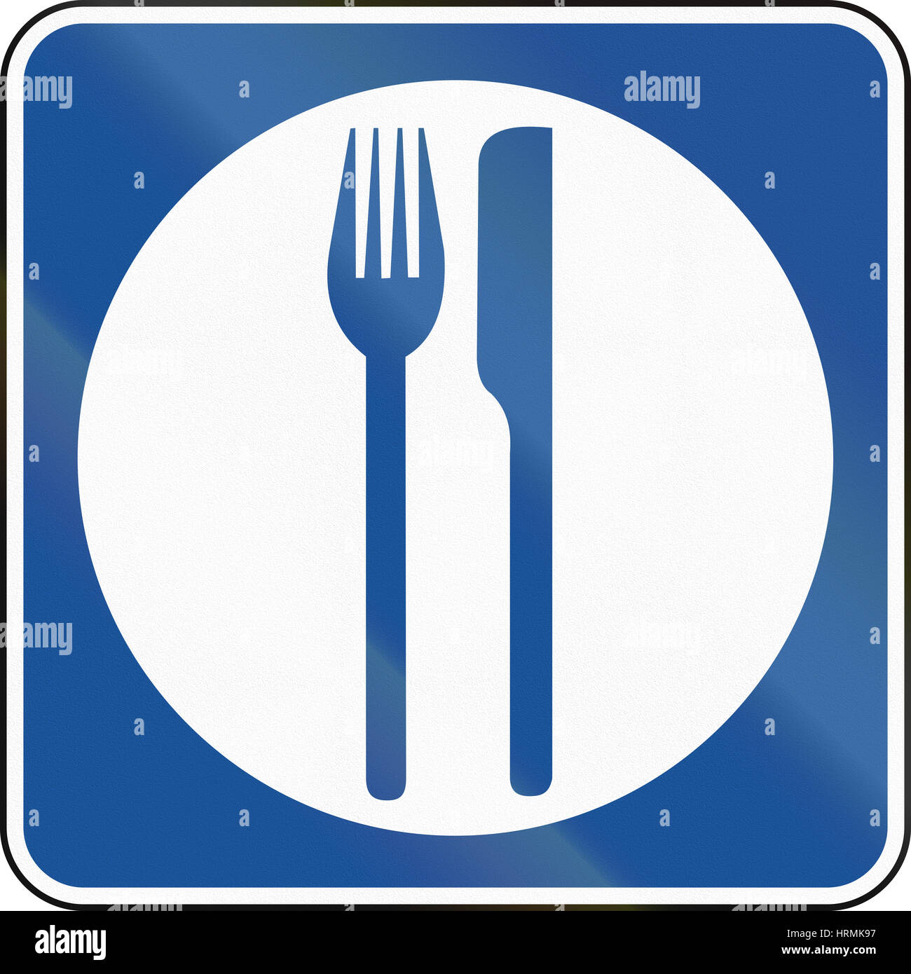 United States MUTCD road road sign - Restaurant Stock Photo - Alamy