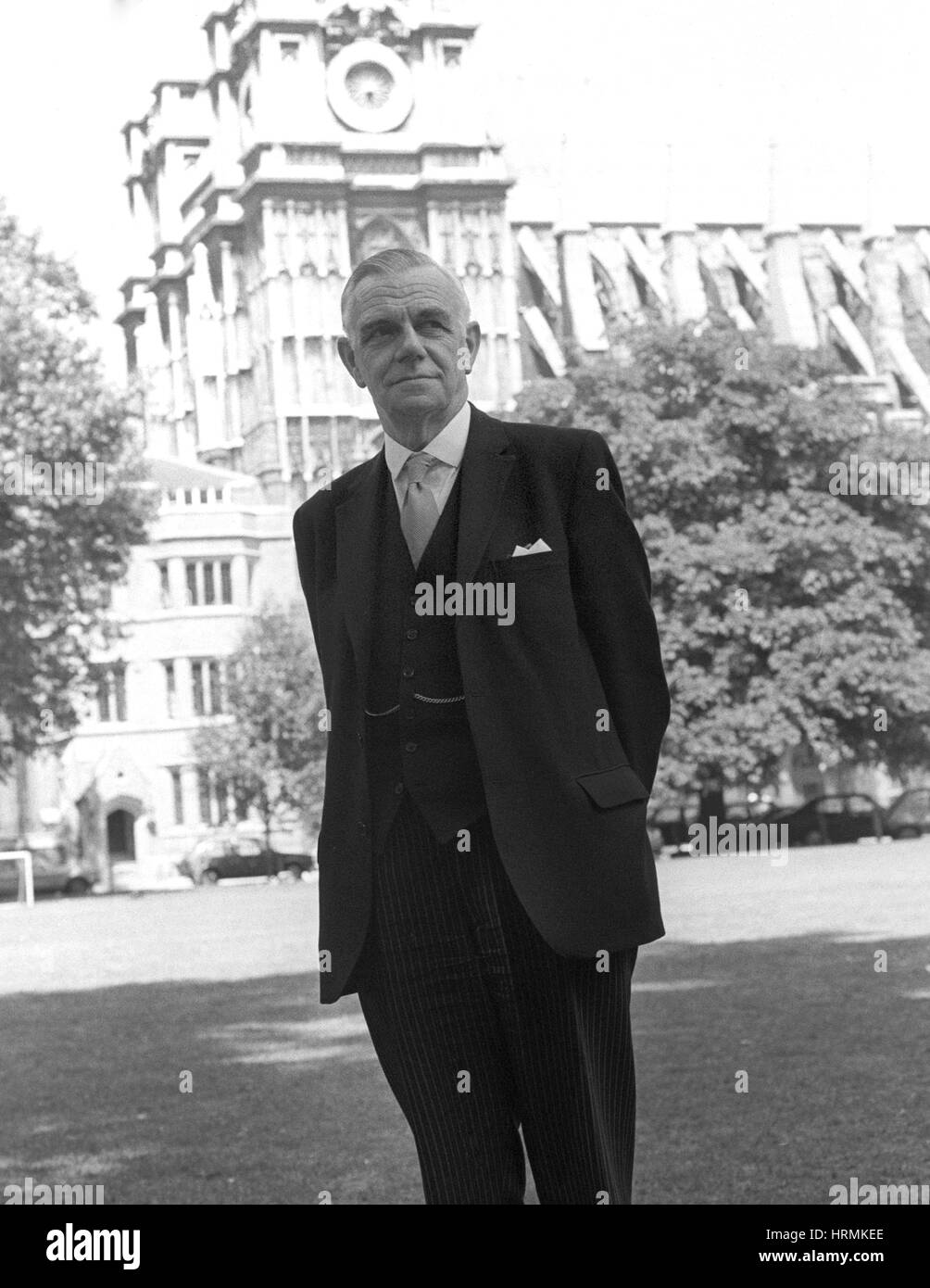 Oswald Clark, 61, of Ashtead, Surrey, outside Westminster Abbey after ...