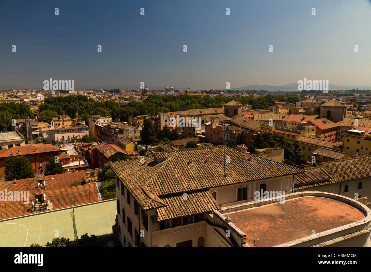 View of Rome from Janiculum hill, Italy Stock Photo - Alamy