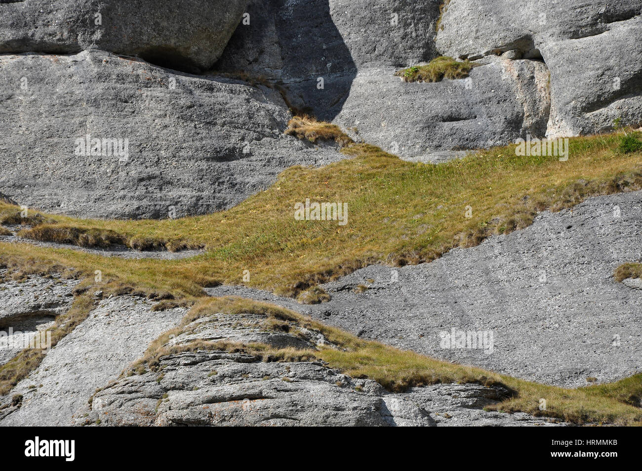 Conglomerate rocks in the mountains Stock Photo - Alamy