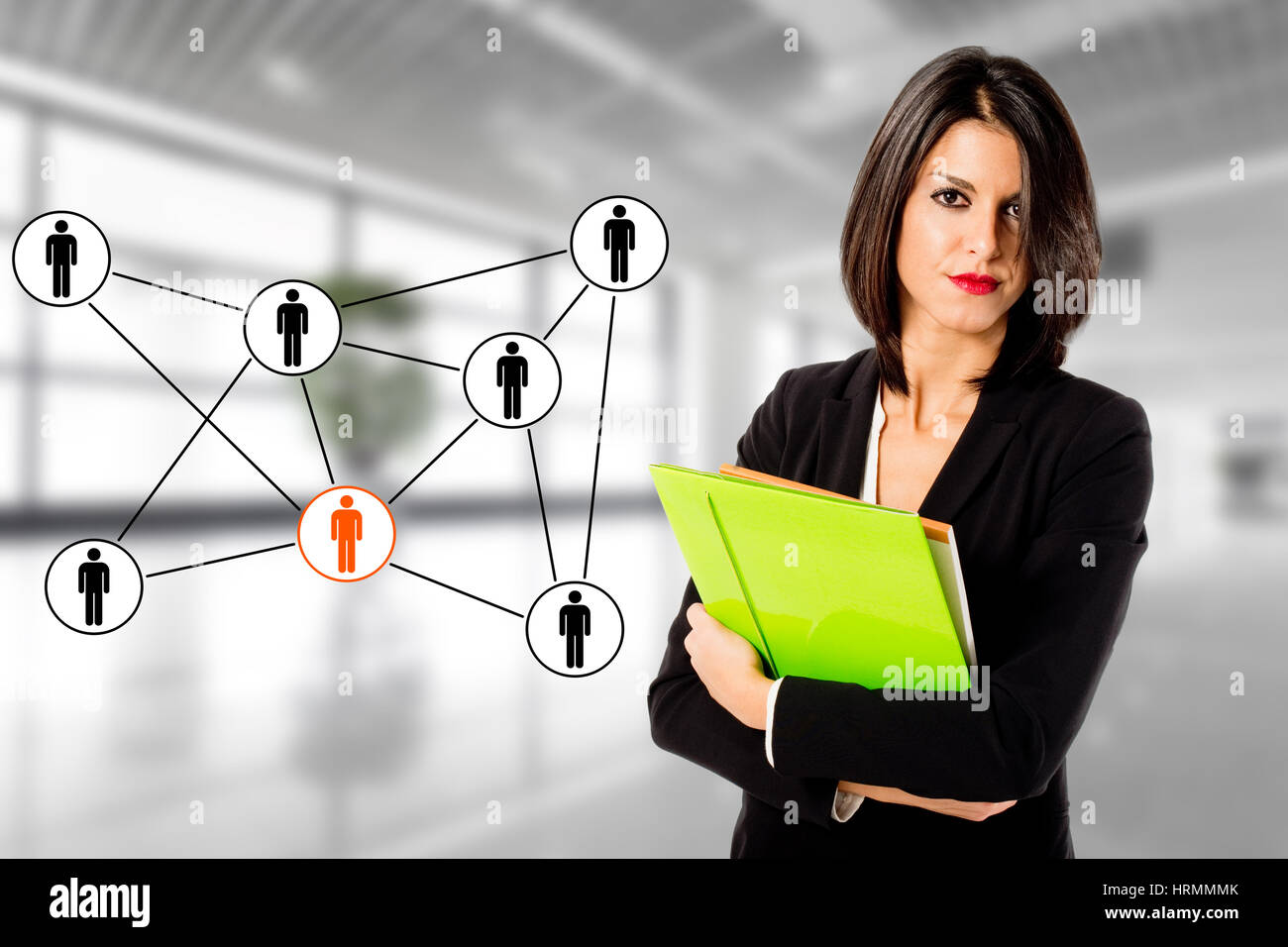 smiling business woman team leader Stock Photo - Alamy