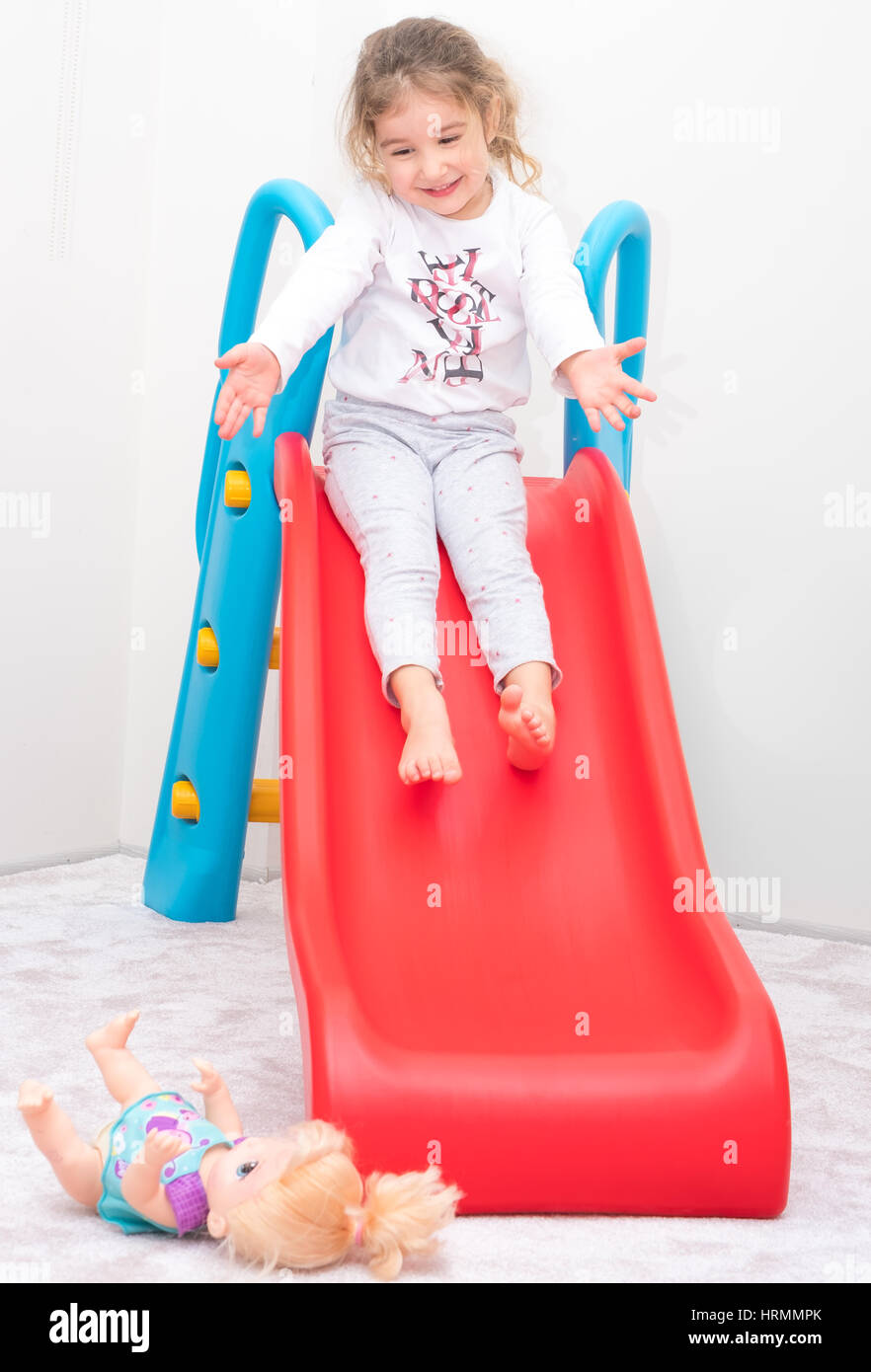 Girl sliding hi-res stock photography and images - Alamy