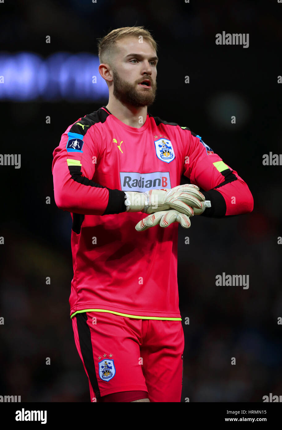 Huddersfield Town goalkeeper Joel Coleman during the Emirates FA Cup ...