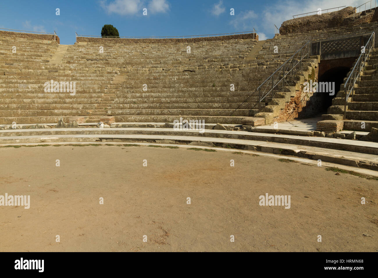 amphitheatre or stadium in Ostia Antica, roman city. Rome in Italy ...