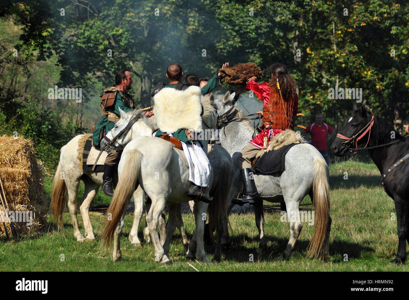 CLUJ-NAPOCA, ROMANIA - OCTOBER 3: Members of Eagles of Calata Nomadic ...
