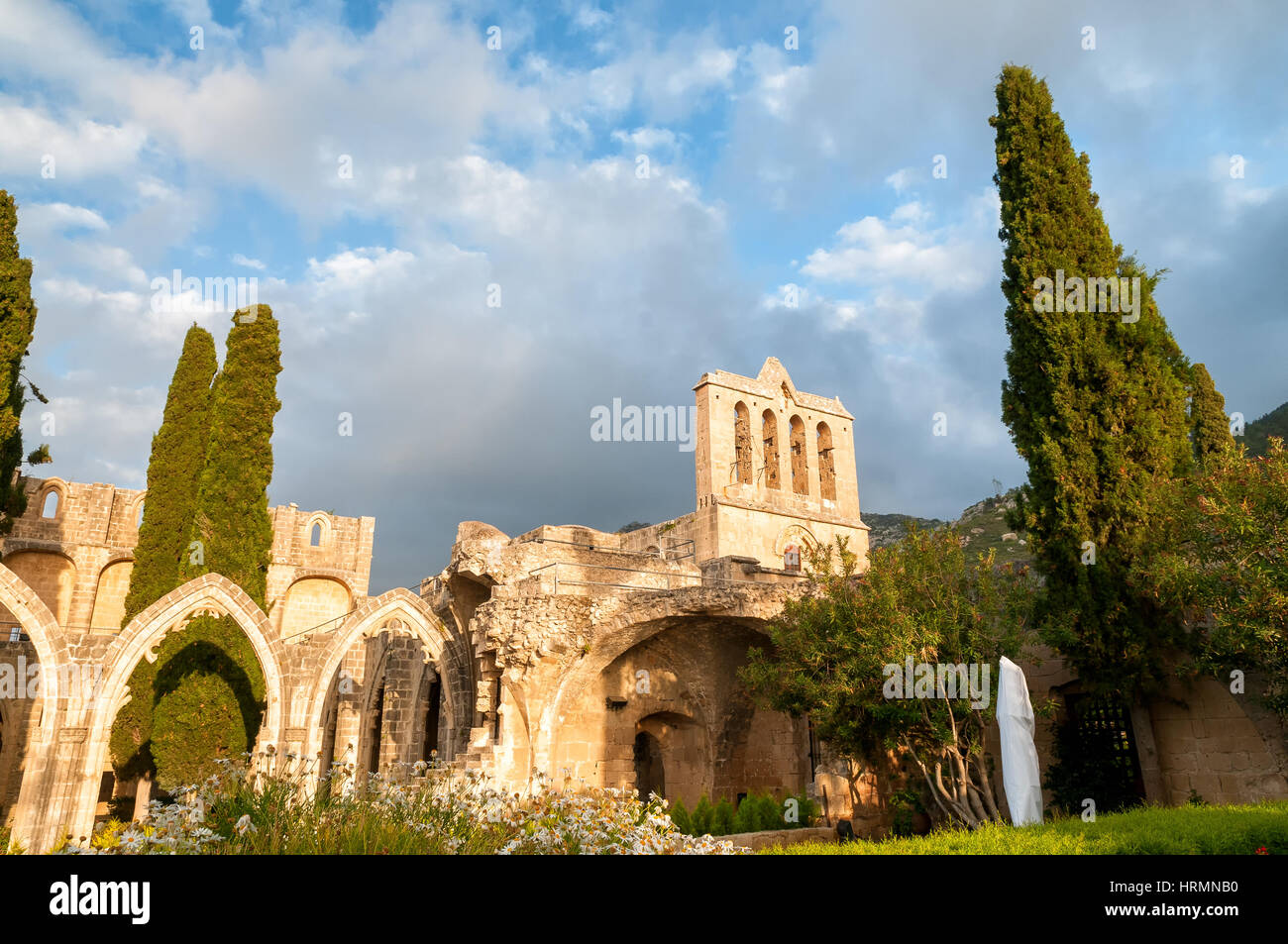 Bellapais, medieval Abbey near Kyrenia, Cyprus Stock Photo - Alamy