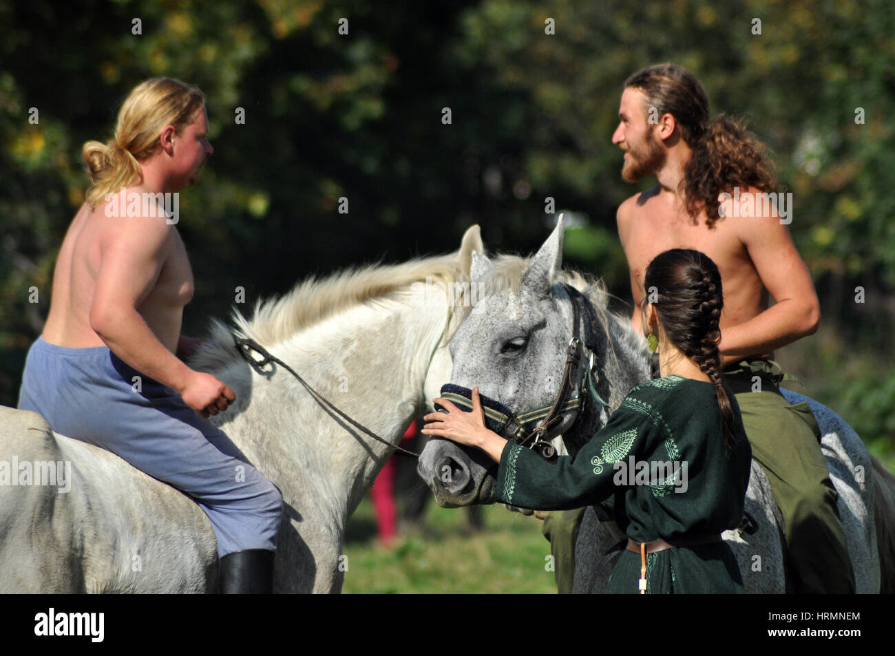 CLUJ-NAPOCA, ROMANIA - OCTOBER 3: Members of Eagles of Calata Nomadic ...