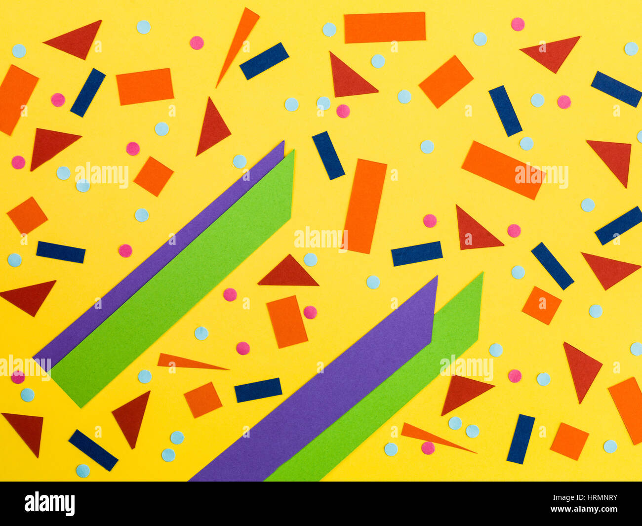 Illustration of Random Pattern of Bold Colors In Geometric Shapes Stock ...