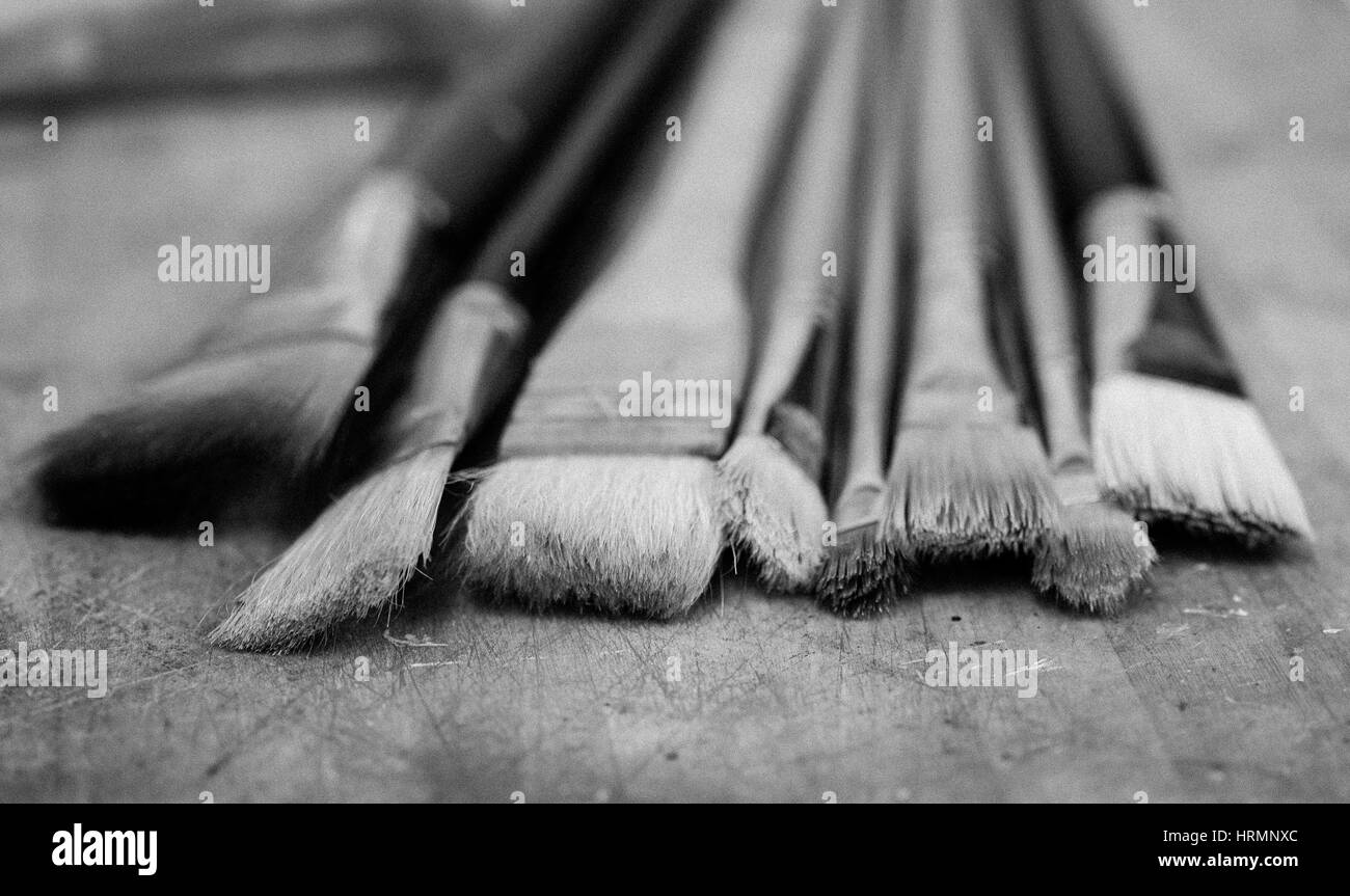 Paintbrush Photography Black And White