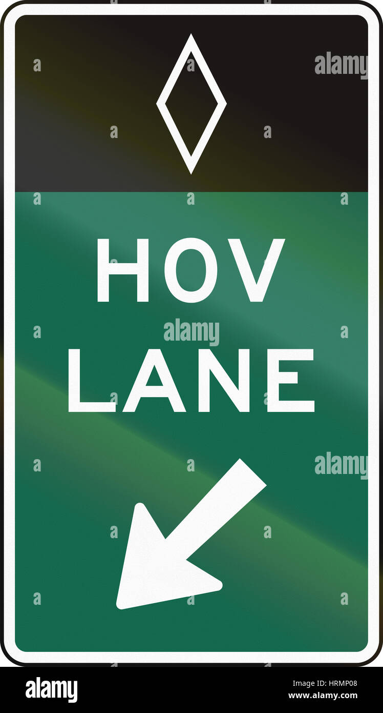 Hov lane sign hi-res stock photography and images - Alamy