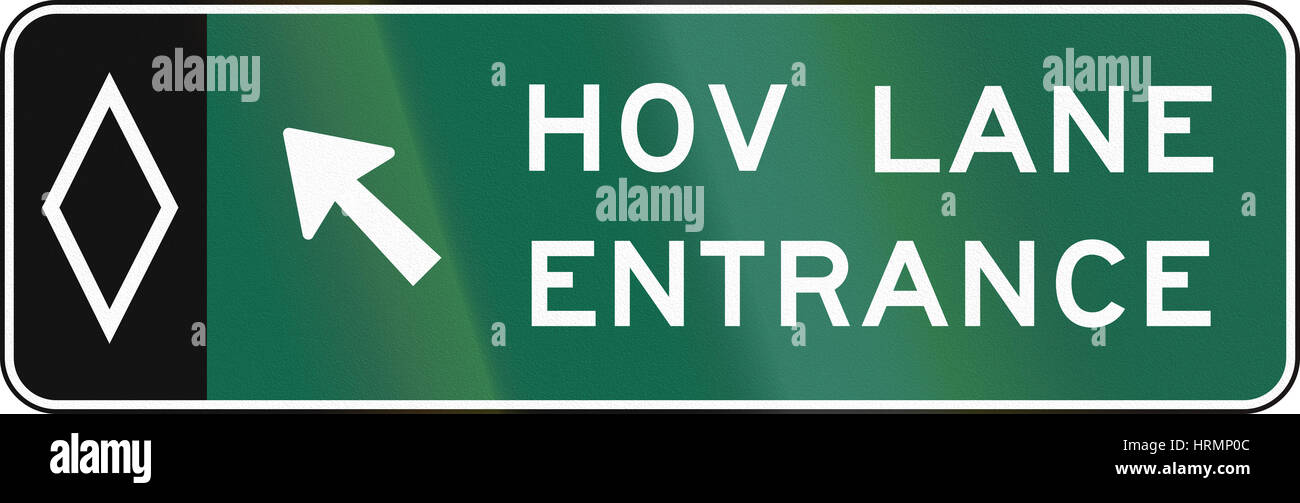 Hov lane sign hi-res stock photography and images - Alamy