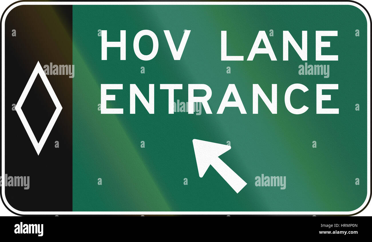Hov lane sign hi-res stock photography and images - Alamy