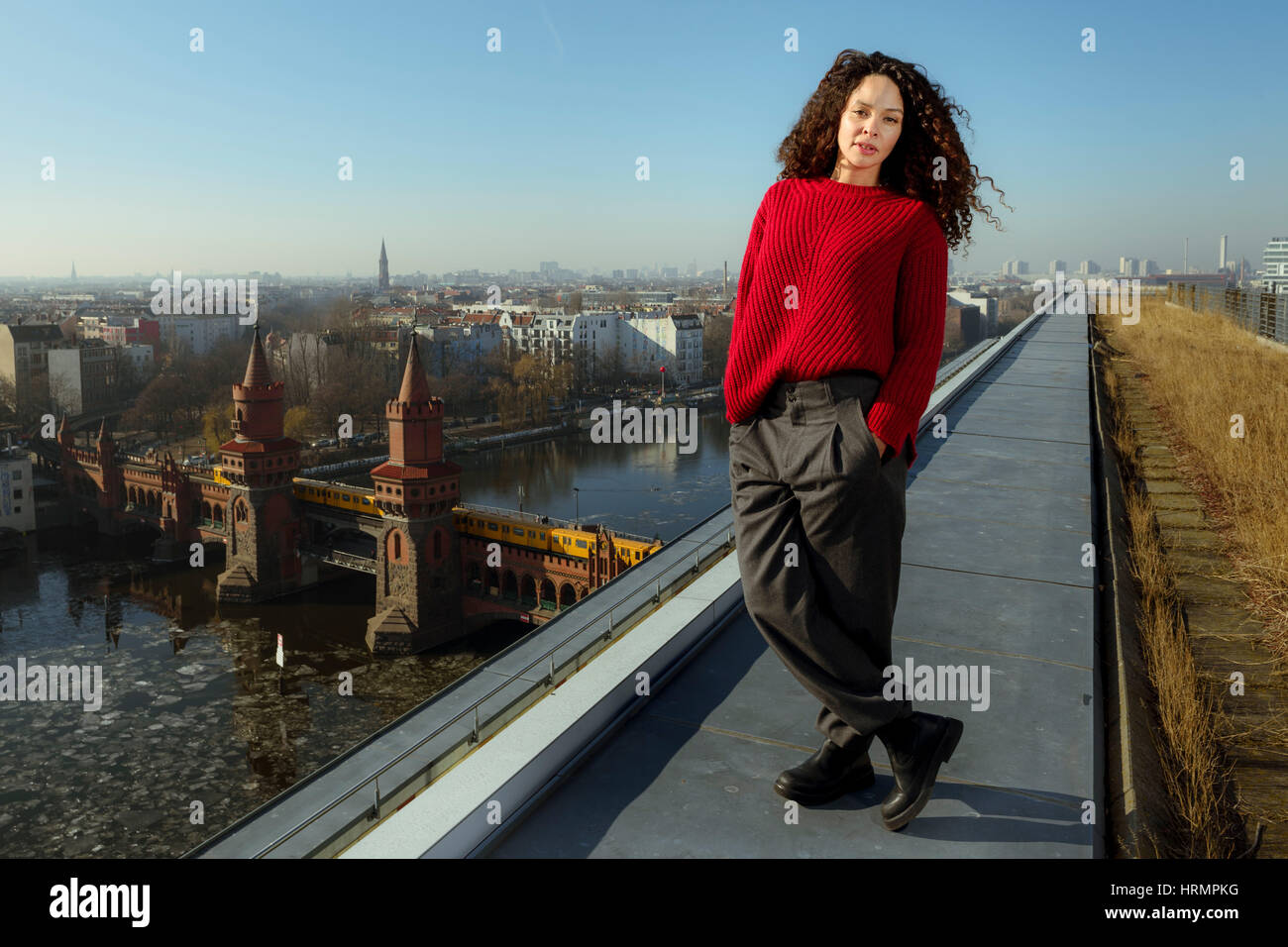 Singer Joy Denalane poses for a portrait on the roof of the Universal ...