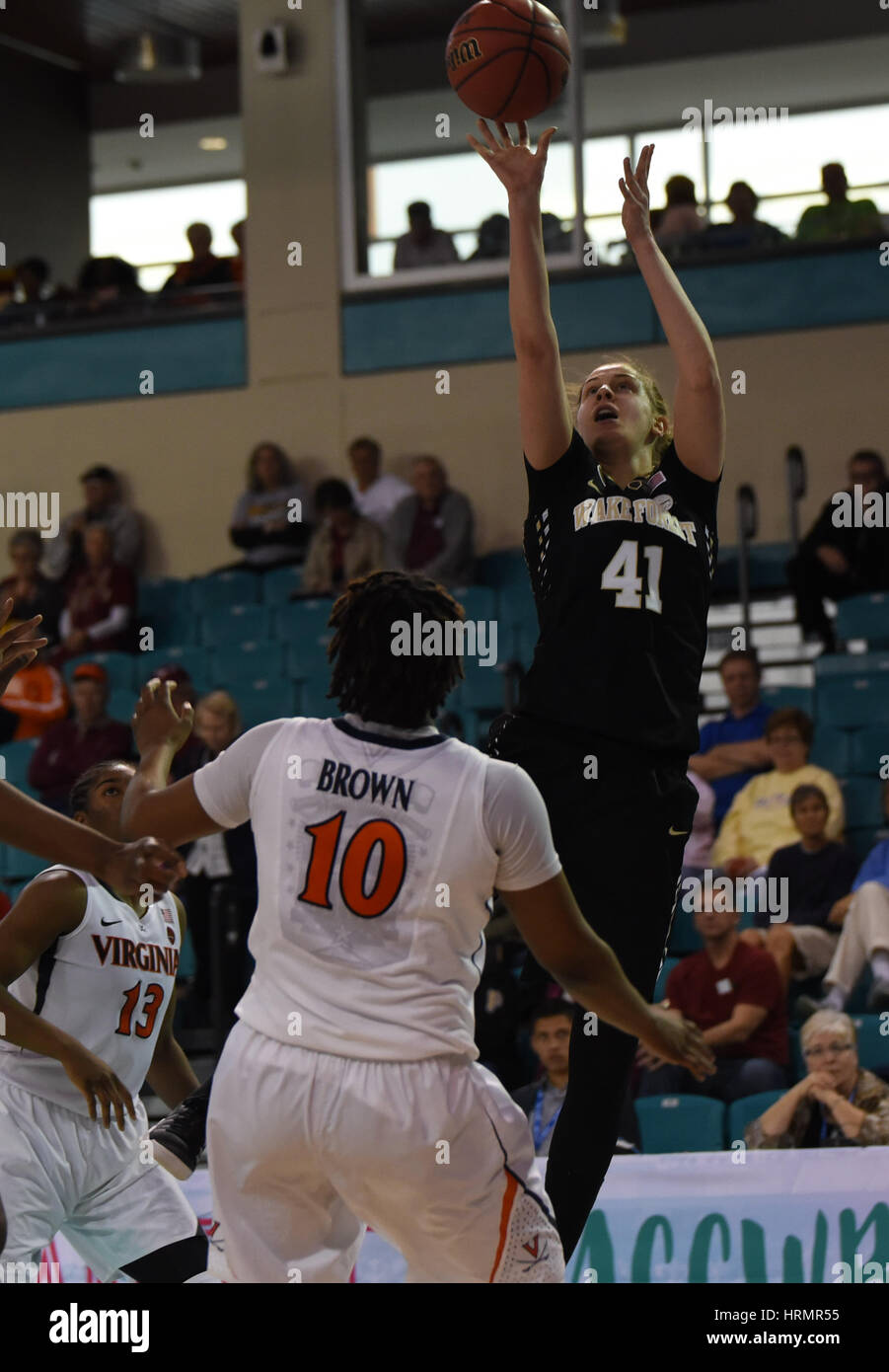 CONWAY, SC - MARCH 02: Wake Forest Demon Deacons forward Elisa Penna ...