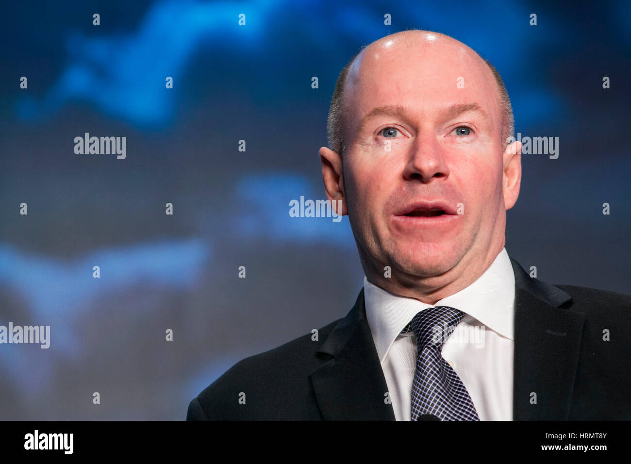 Washington DC, USA. 2nd March 2017. Alain Bellemare, President and ...