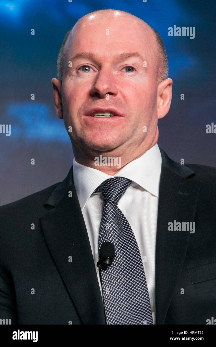 Washington DC, USA. 2nd March 2017. Alain Bellemare, President and ...