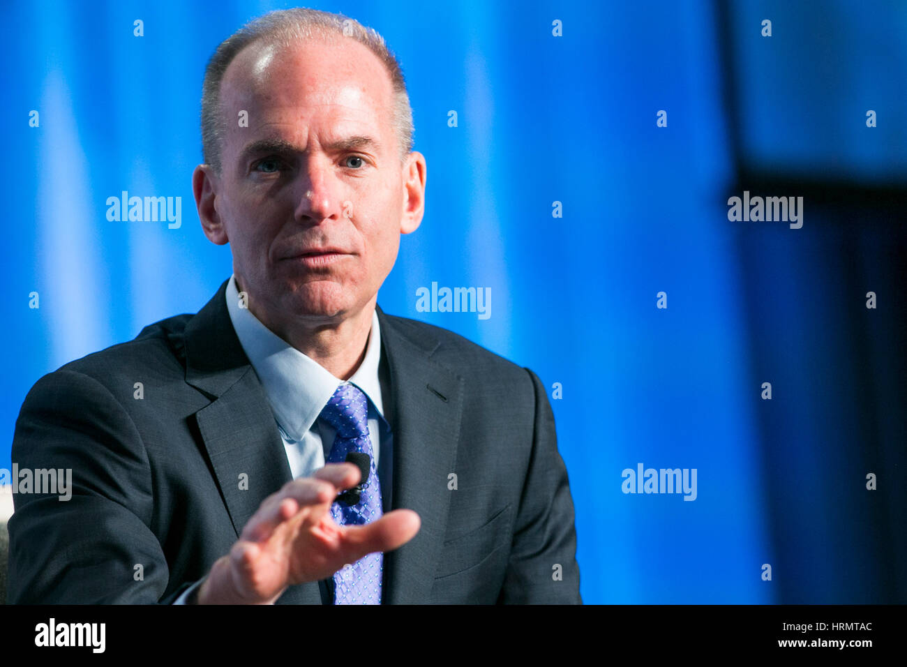 Washington DC, USA. 2nd March 2017. Dennis Muilenburg, Chairman ...